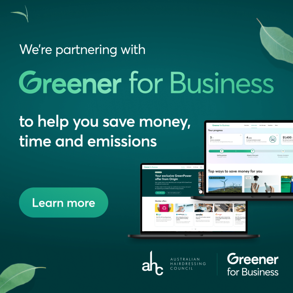 The Australian Hairdressing Council joins forces with Greener - AHC